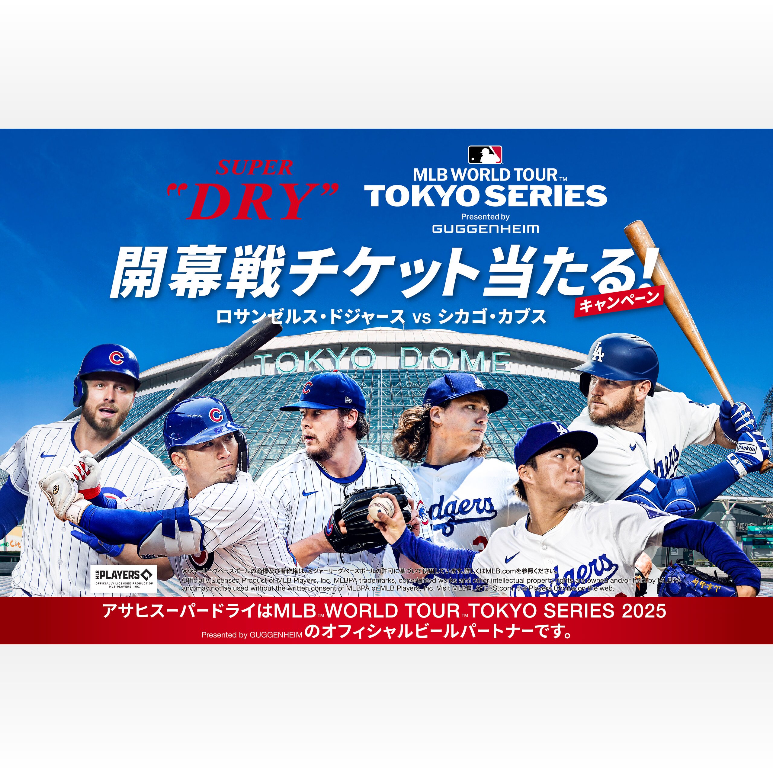 ドジャースvsカブス「MLB TOKYO SERIES 2025」開幕戦チケット ドジャースvsカブス「MLB TOKYO SERIES 2025」開幕戦チケット